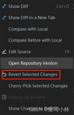 最简单的在IDEA里面合并分支，回滚代码，回滚commit暂存区内容_revert selected changes-CSDN博客