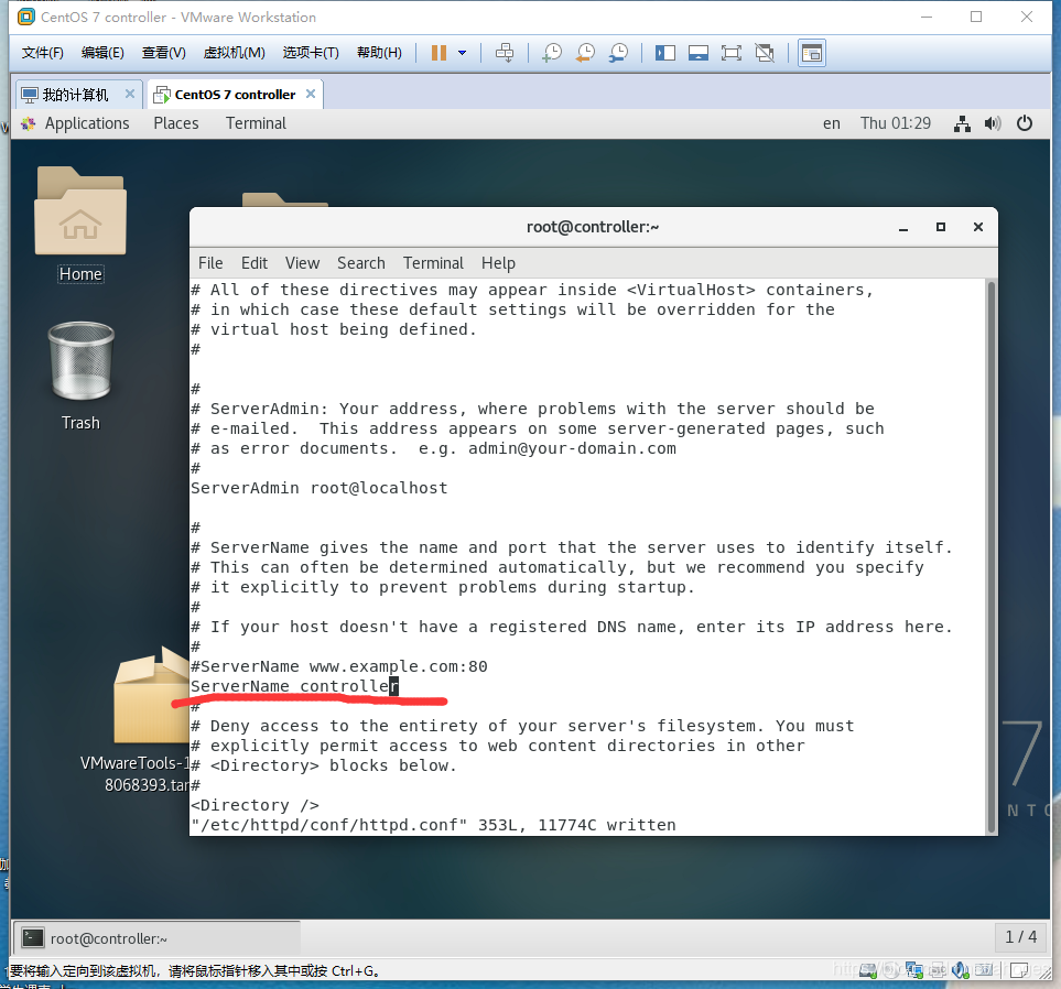 CentOS7 安装OpenStack Queens版本详细部署图文界面（十一、配置apache http服务，创建一个域、项目、用户和角色（controller）)_centos7中 ...