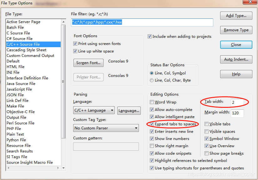 关于Source Insight TAB键距离间隔与IAR上Tab键距离间隔不一致解决办法_sourceinsight粘贴之后tab的宽度变了-CSDN博客