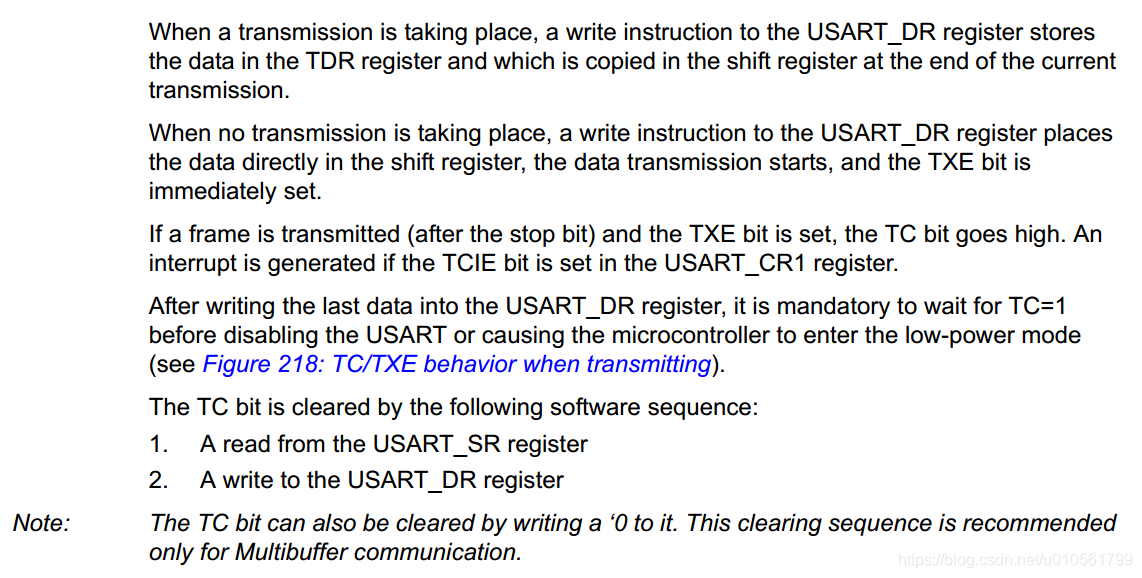 STM32的USART发送中断标志位USART_IT_TXE和USART_IT_TC_stm32 串口发送完成中断标志位-CSDN博客