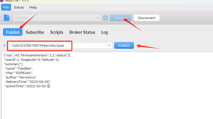【开源物联网平台】使用MQTT.fx模拟设备接入FastBee物联网平台_fastbee mqtt-CSDN博客