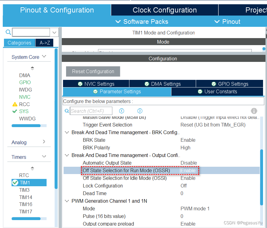 STM32 TIM PWM高阶操作：刹车及状态约束_pwm刹车功能-CSDN博客