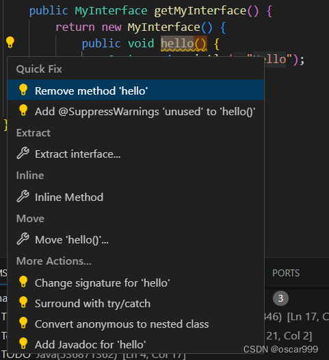 VS Code之Java代码重构和源代码操作_vscode java 重构-CSDN博客