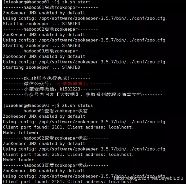 1.4.10 linux和高并发-shell编程-Zookeeper启动脚本（启动，停止，查看状态）_zk启动,停止,查看状态shell-CSDN博客