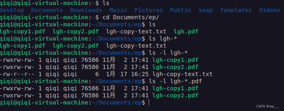 Linux第三章—ls进阶用法文件夹下 各种匹配过滤符号_ls 过滤-CSDN博客