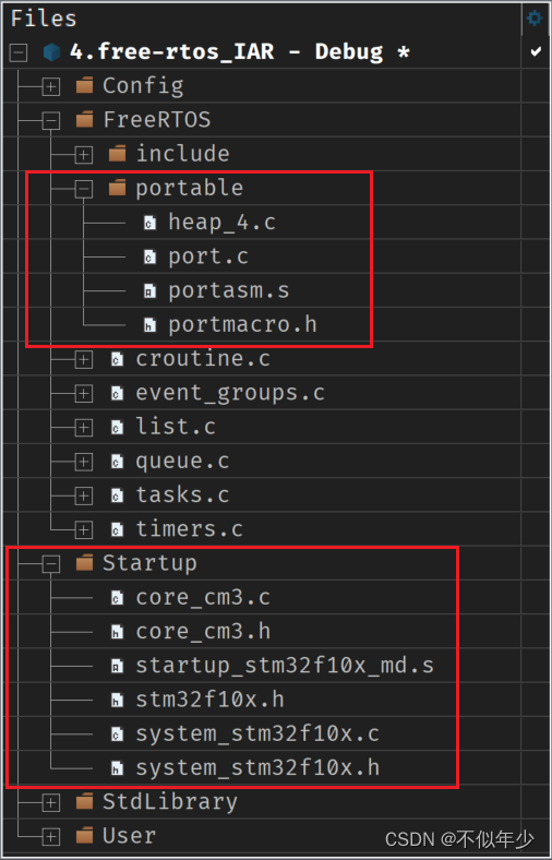 IAR下移植FreeRTOS到STM32F103C8T6_iar移植freertos-CSDN博客