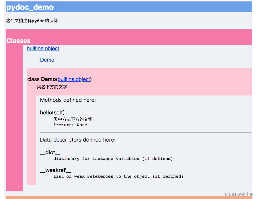 【python学习过程 Day2】python注释及生成对应的操作文档python 文档注释 Csdn博客