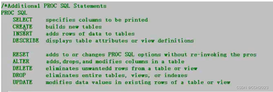 SAS中的PROCSQL用法详解-CSDN博客