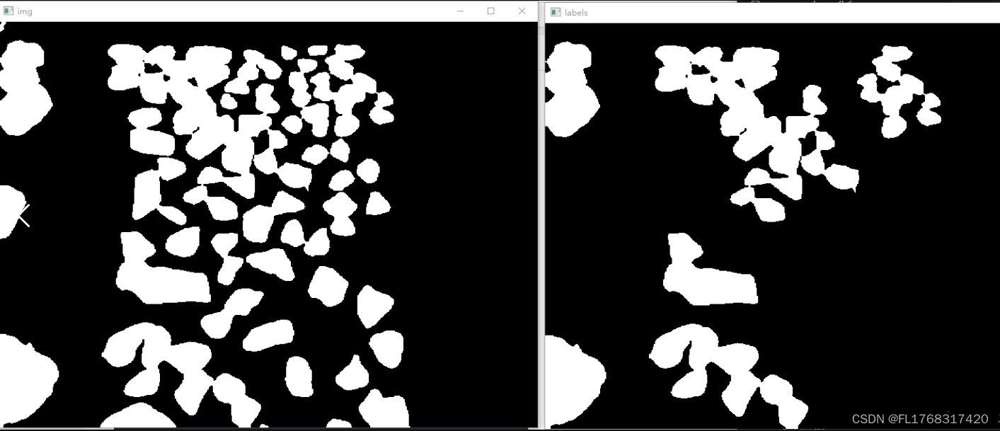 Opencv 十六 Python下各种连通域处理方法(按面积阈值筛选连通域、按面积排序筛选连通域、连通域分割等方法)cv2 连通域 Csdn博客
