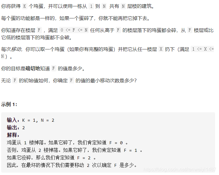 [leetCode]887. 鸡蛋掉落_leetcode 887.-CSDN博客