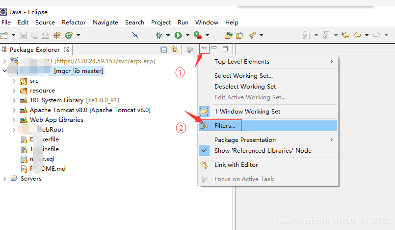 在Eclipse中显示.project和.classpath和.setting目录_如何让eclipse中在新建的项目中的.project 和.classpath 显示出来-CSDN博客