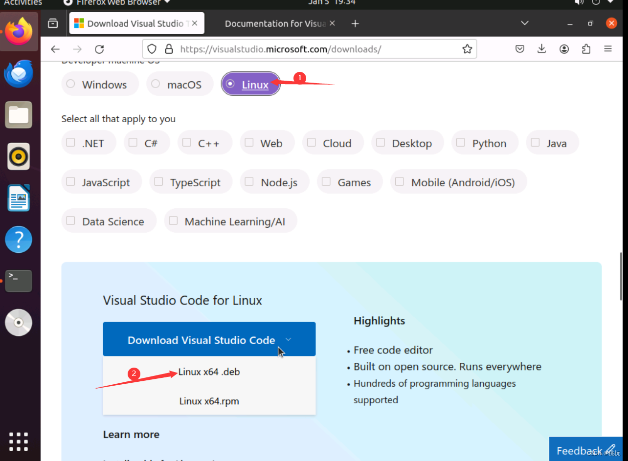 Ubuntu中下载Vscode_ubuntu下载vscode-CSDN博客