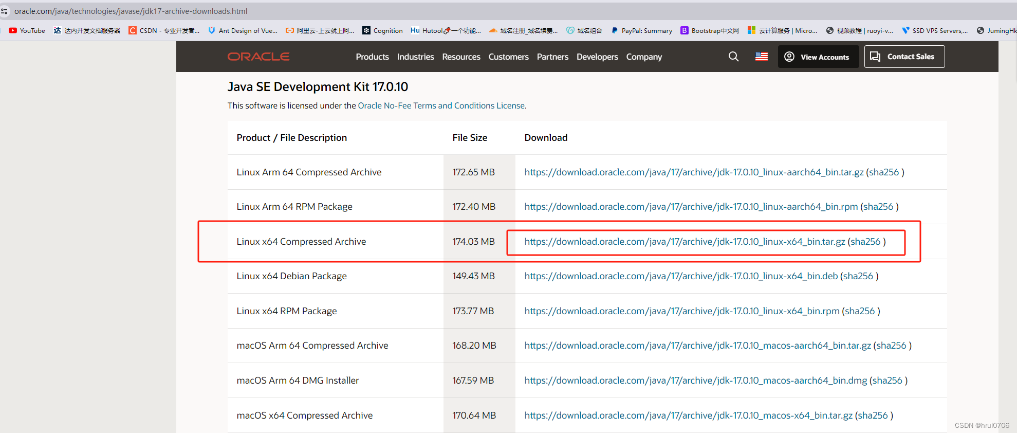 Linux安装JDK17_jdk-17.0.10-CSDN博客