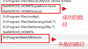 appium运行时，报Neither ANDROID_HOME nor ANDROID_SDK_ROOT environment variable was exported_neither ...
