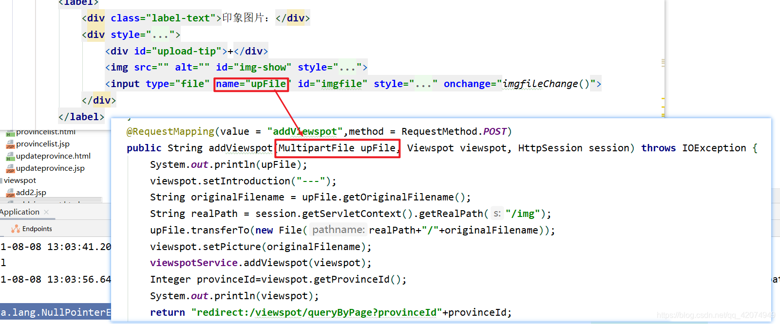 jsp上传图片失败，总是java.lang.NullPointerException: null_jsp上传图片报错是什么原因造成的-CSDN博客