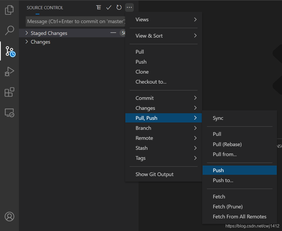 如何使用vscode上传服务器上代码到GitHub【可视化操作】_vscode source control-CSDN博客