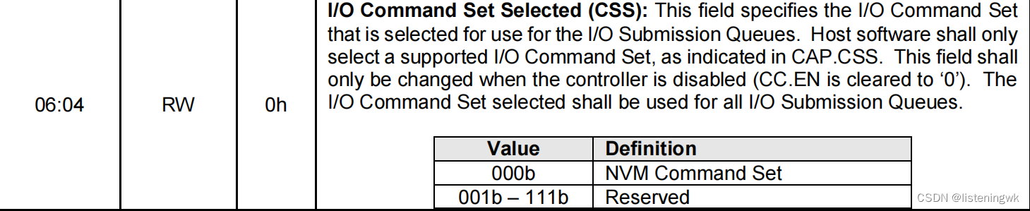 Nvme协议第三章 Controller Registers_cc.en-CSDN博客