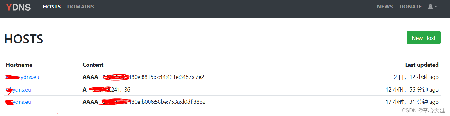 添加YDNS免费的ipv6动态域名解析-CSDN博客