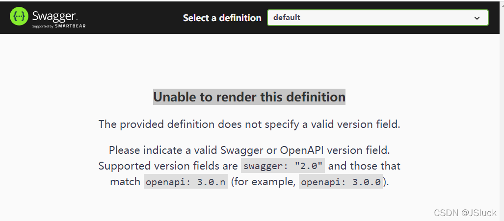 Swagger3被拦截器拦截并报错Unable to infer base url或者Unable to render this definition-CSDN博客