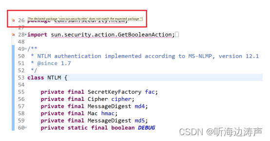 eclipse下看JDK源代码提示：The declared package does not match the expected package-CSDN博客