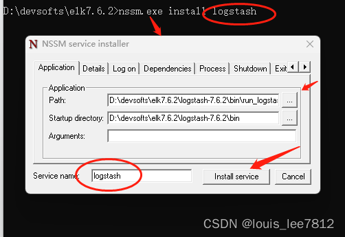 ELK：Windows下将Elasticsearch、Logstash、Kibana添加为后台服务_elk后台运行-CSDN博客
