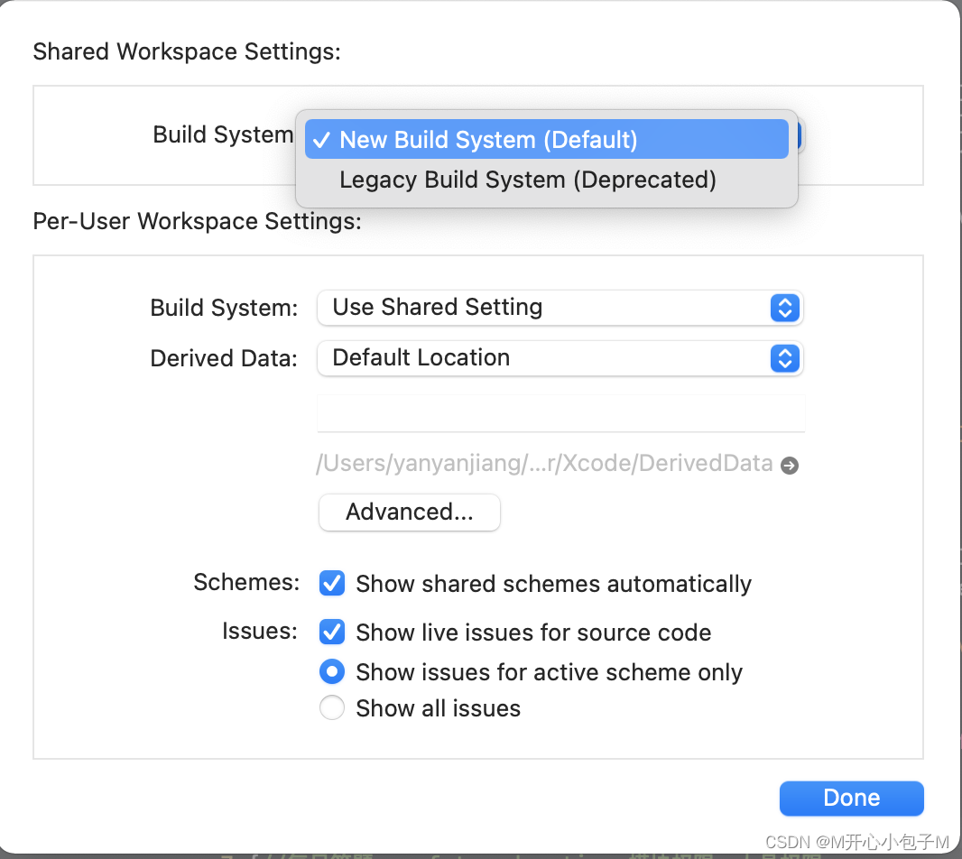 The Legacy Build System will be removed in a future release. You can configure the selected ...