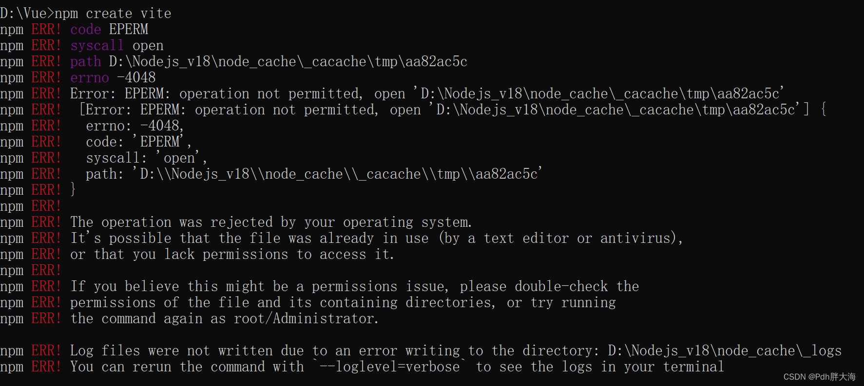 使用Vite创建Vue3项目,以及报错4048怎么解决_vue使用vite创建项目报错-CSDN博客
