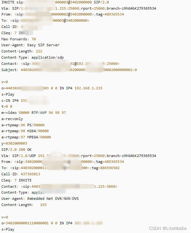 视频融合平台LiteCVR视频汇聚平台作为下级平台级联上级平台请求播放无回复异常排查处理_下级平台向上级平台推送视频流,上级平台未收到是什么原因-CSDN博客