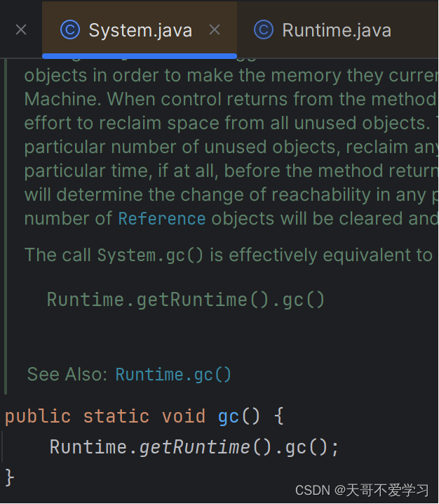 Java面试八股之System.gc和Runtime.gc的作用分别是什么_简述system.gc()和runtime.gc()的作用?-CSDN博客