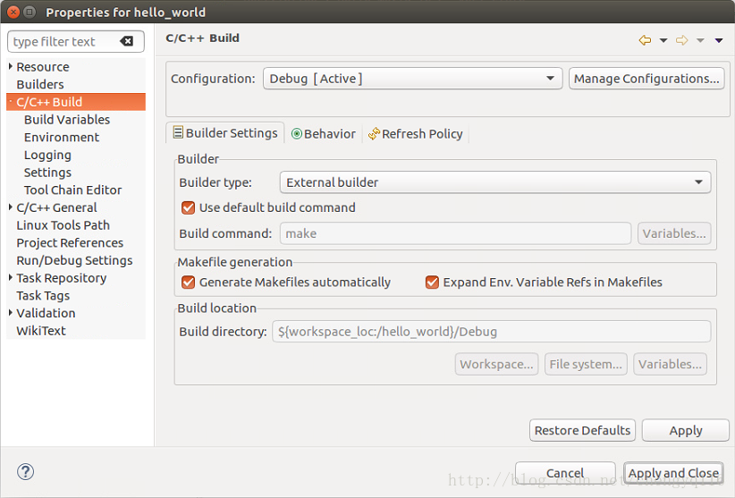 Eclipse - Makefile generation_eclipse 创建一个自动生成makefile的c++项目-CSDN博客