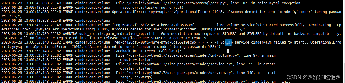 查看openstack vloume service list 报错_openstack volume service list-CSDN博客