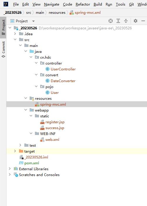 Spring Mvc数据绑定和响应spring Mvc基本配置及数据绑定项目截图、运行结果截图。 Csdn博客