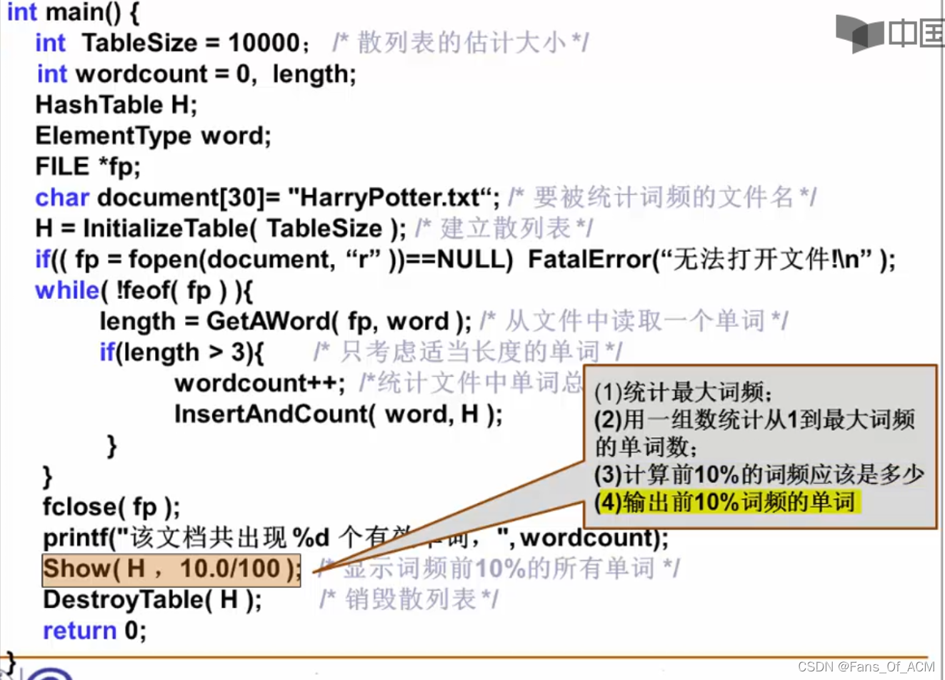 《数据结构》115 应用:文件中单词词频统计【问题描述】 写一个统计文件中单词和字符个数的程序。在此单词指的是仅由字母组 Csdn博客