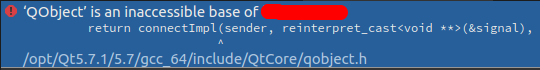 QT编译器报错:'QObject' is an inaccrssible base_qobject' is an inaccessible base of-CSDN博客