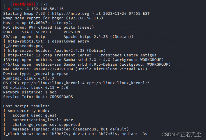 nmap工具常用的参数_nmp回复默认地址-CSDN博客