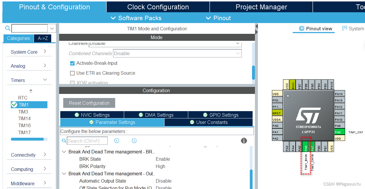 STM32 TIM PWM高阶操作：刹车及状态约束_pwm刹车功能-CSDN博客