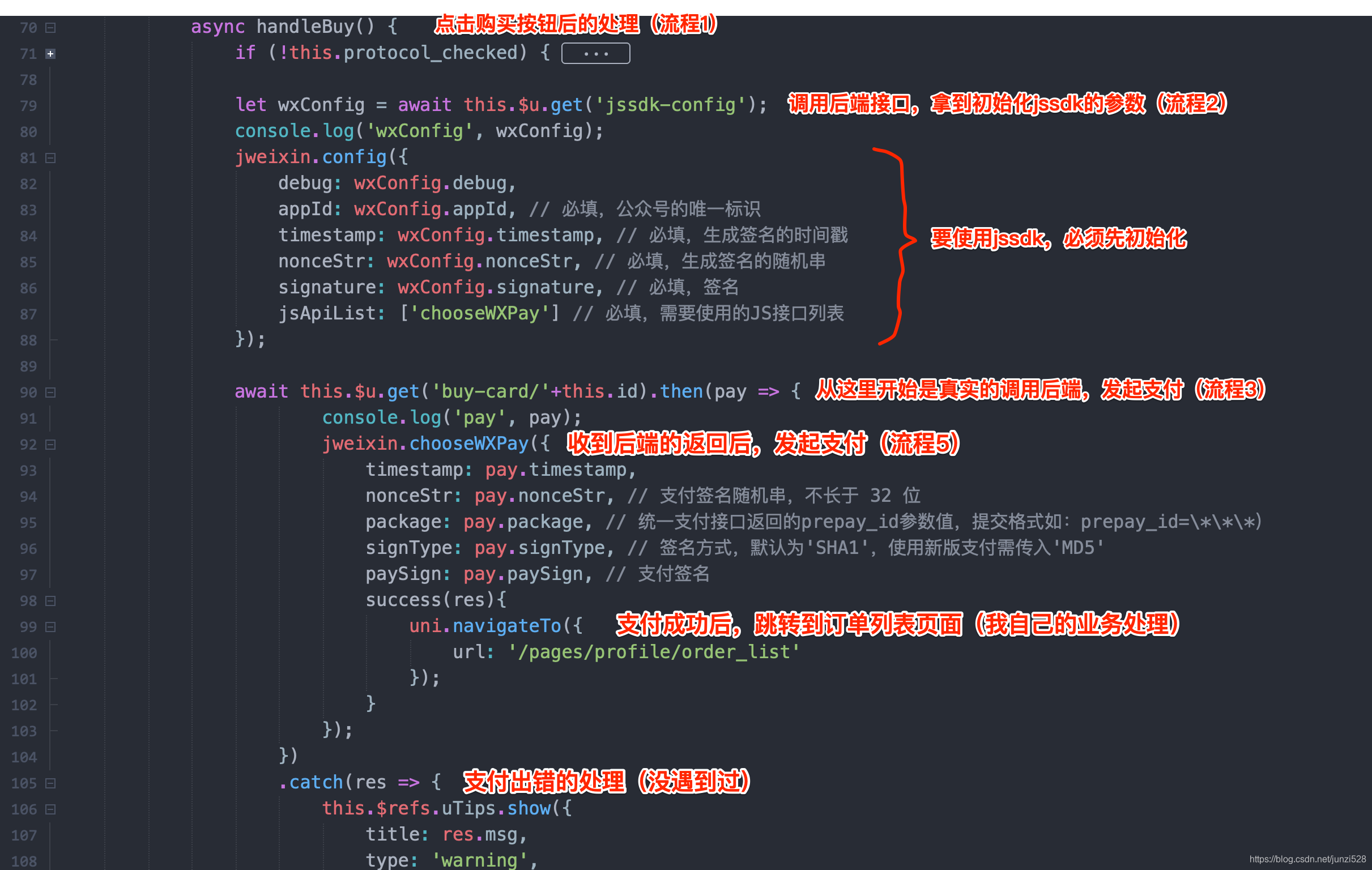 微信公众号支付 jssdk ，后端 laravel + easywechat，前端 uniapp_laravel easywechat jssdk支付-CSDN博客