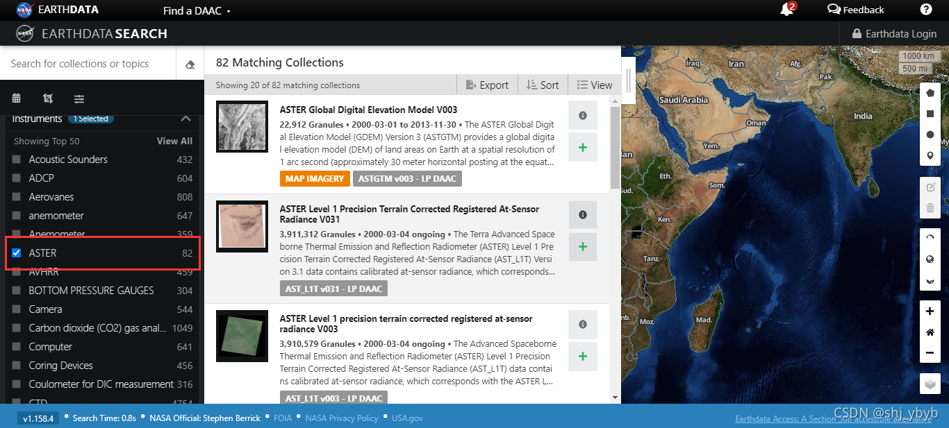 SNAP地形校正（一）（使用本地DEM）NASA Earthdata下载ASTER GDEM数据、Arcmap镶嵌多幅DEM影像-CSDN博客