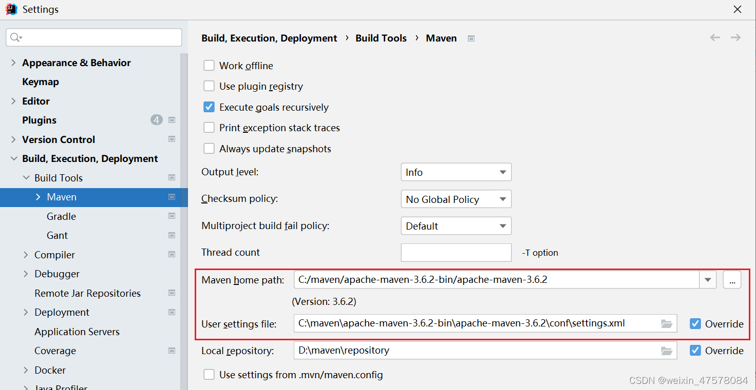 [ERROR] Error executing Maven.[ERROR] The specified user settings file does not exist:_[error ...