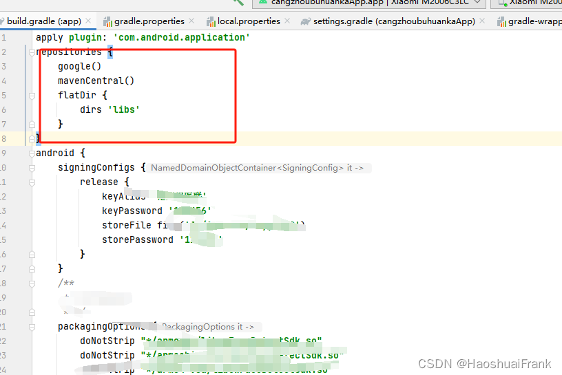 missing gradle project information.please check if the IDE successfully ...