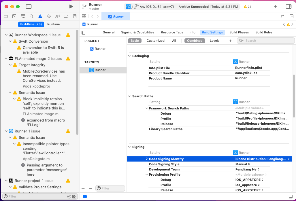 Flutter打包ios及提交App Store审核_flutter mac打包ios-CSDN博客