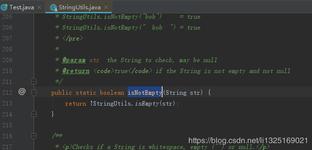 java中isblank 方法_StringUtils中的isEmpty、isNotEmpty、isBlank和isNotBlank的区别详解-CSDN博客