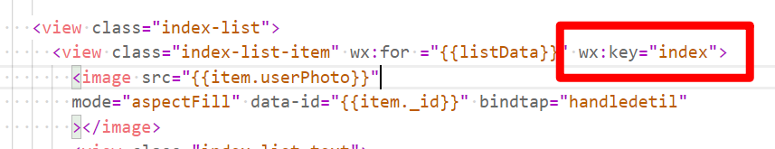 【微信小程序】wx:key报错does not look like a valid key name？_{key}-CSDN博客