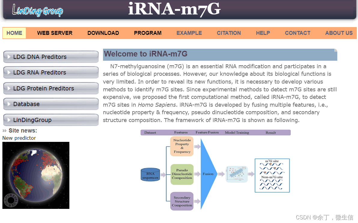 利用m7Ghub数据库查询并使用iRNA-m7G软件预测RNA m7G修饰位点-CSDN博客