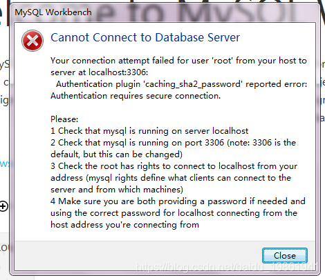 Mysql connot connect to database server 问题解决_fail to connect to ...
