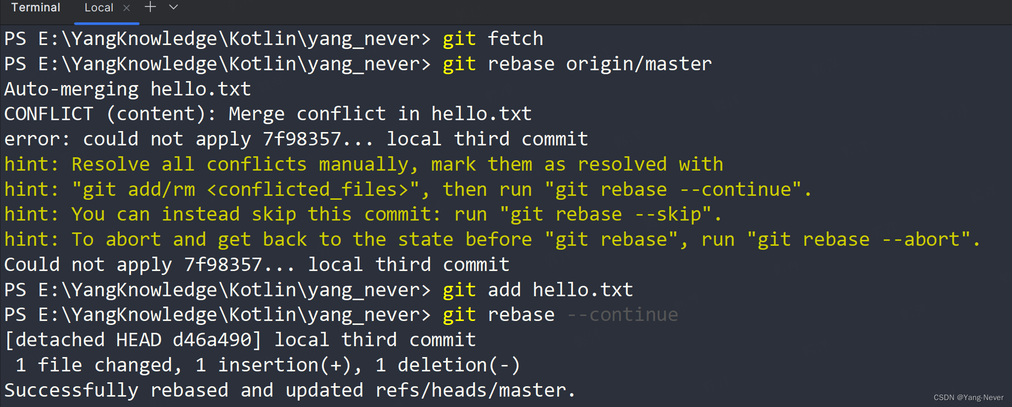 Git-＞git pull 和 git pull --rebase的详解-CSDN博客