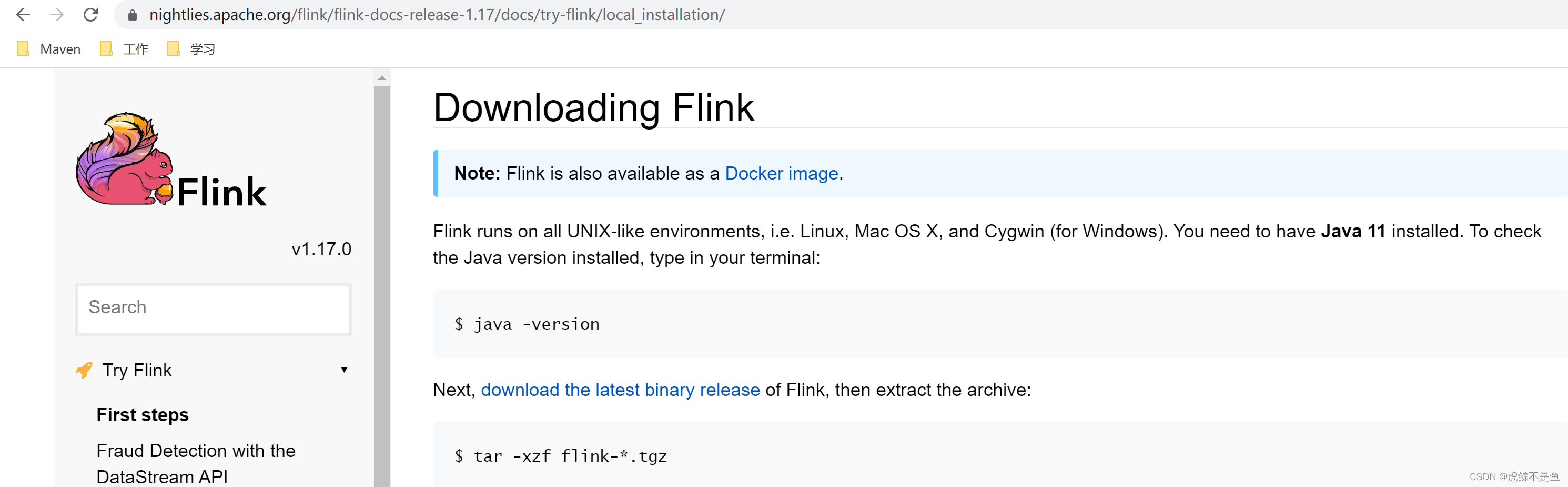 在Ubuntu20.04部署Flink1.17实现基于Flink GateWay的Hive On Flink的踩坑记录（一）_ubuntu flink-CSDN博客