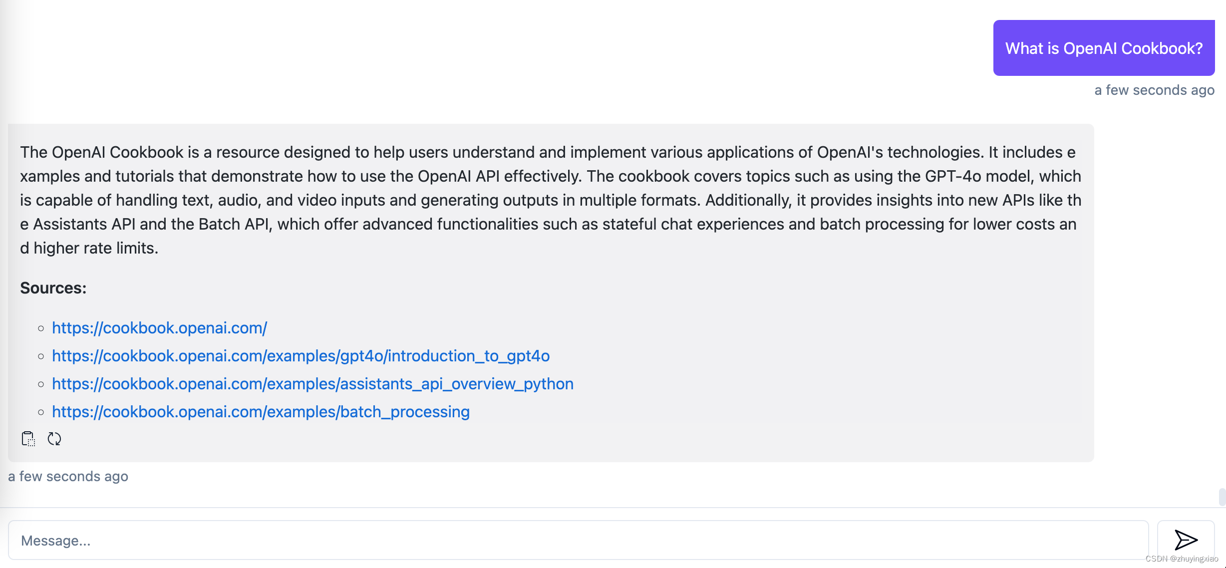 使用RAG-GPT集成智谱AI、DeepSeek快速搭建OpenAI Cookbook智能客服_knowledgelibarary rag chatgpt-CSDN博客