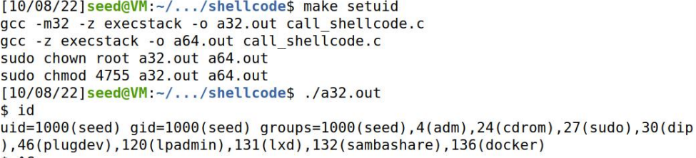 [seed-labs] 缓冲区溢出实验_seedlab缓冲区溢出实验-CSDN博客