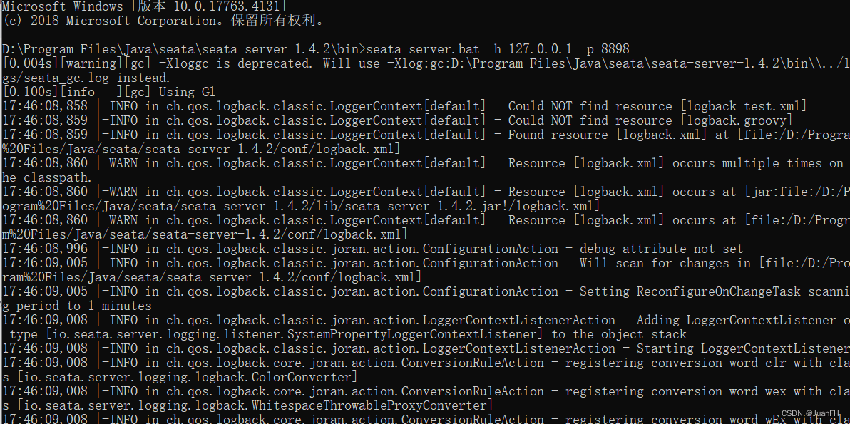问题解决：seata启动报错Could not create connection to database server_seata could not create connection ...